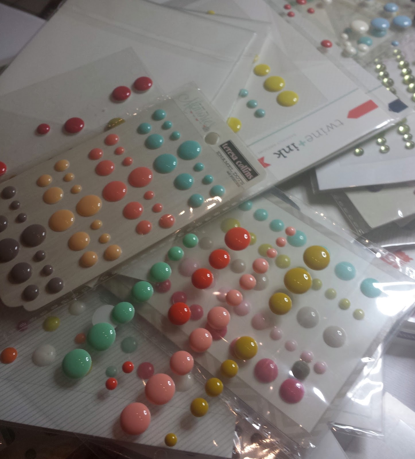 Playing with Paper: Workspace Wednesday: Enamel Dots