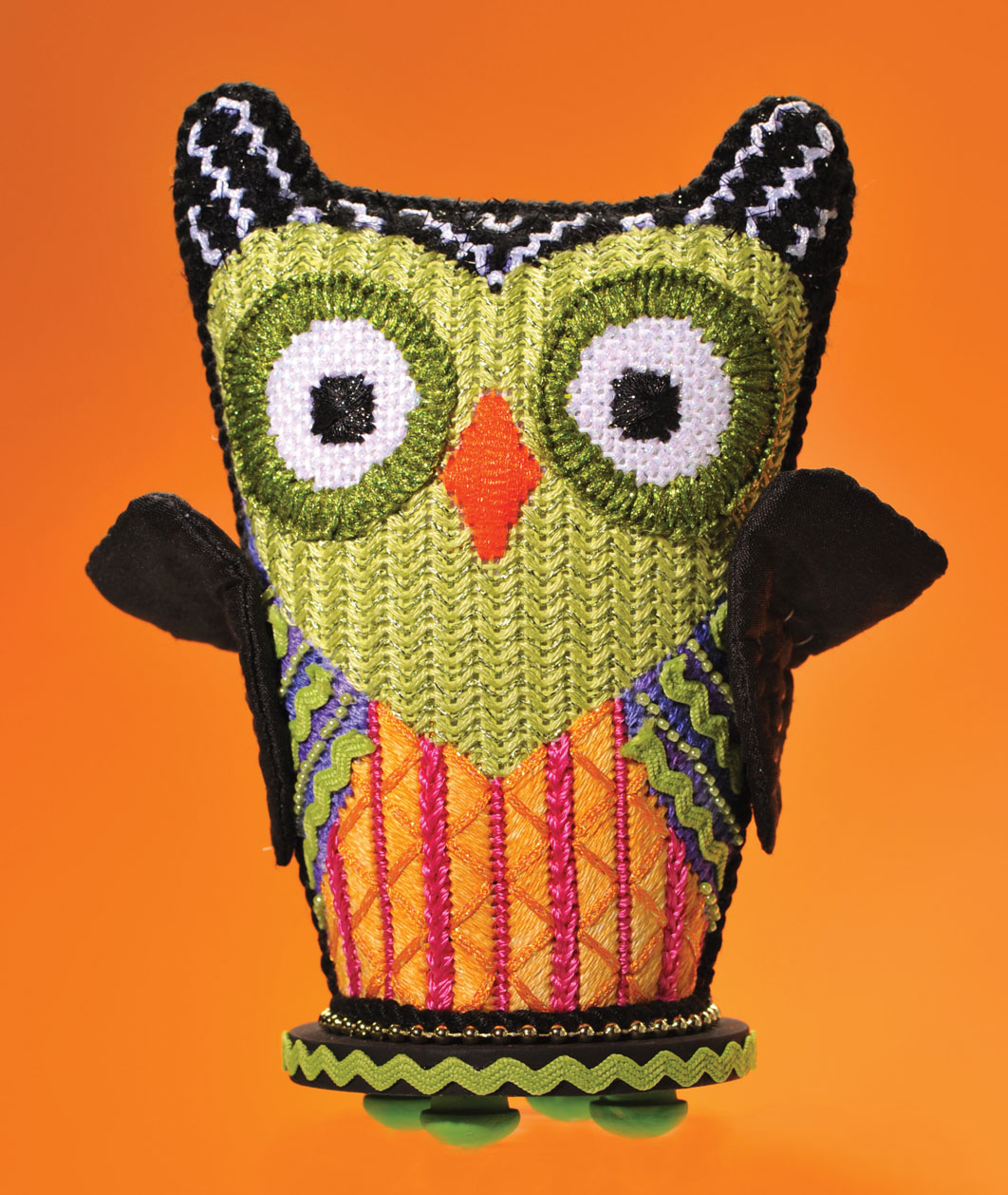EyeCandy Needleart: BOO! It's the Halloween Spooky Owl!