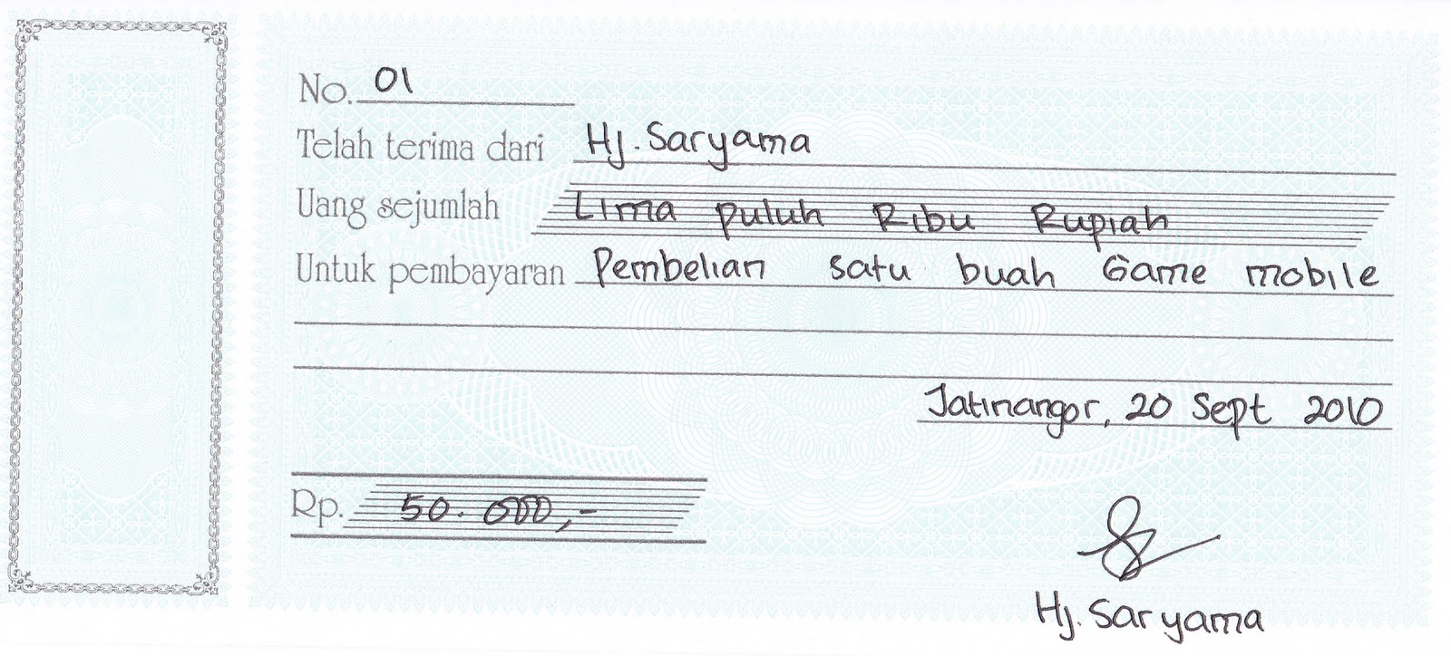 contoh kwitansi kosong - wood scribd indo