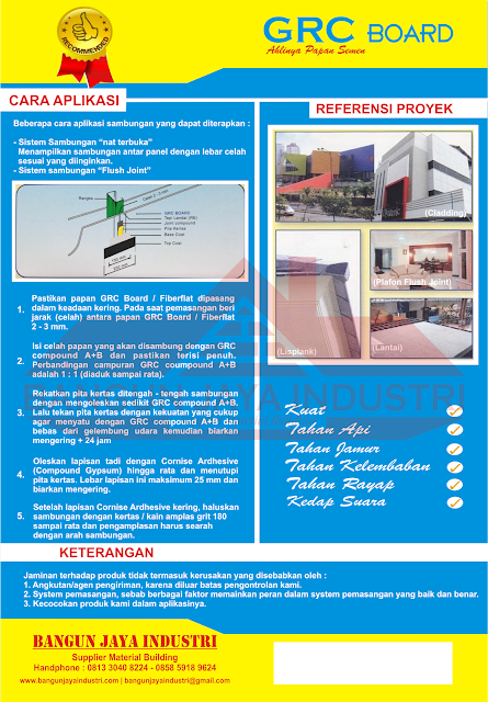 GRC Board | Supplier Bahan Bangunan