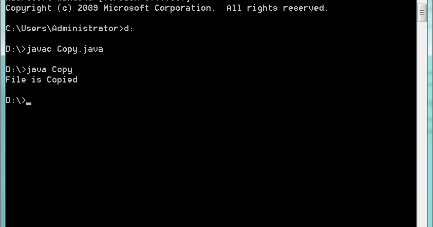 Develop a program to copy characters from one file to another.