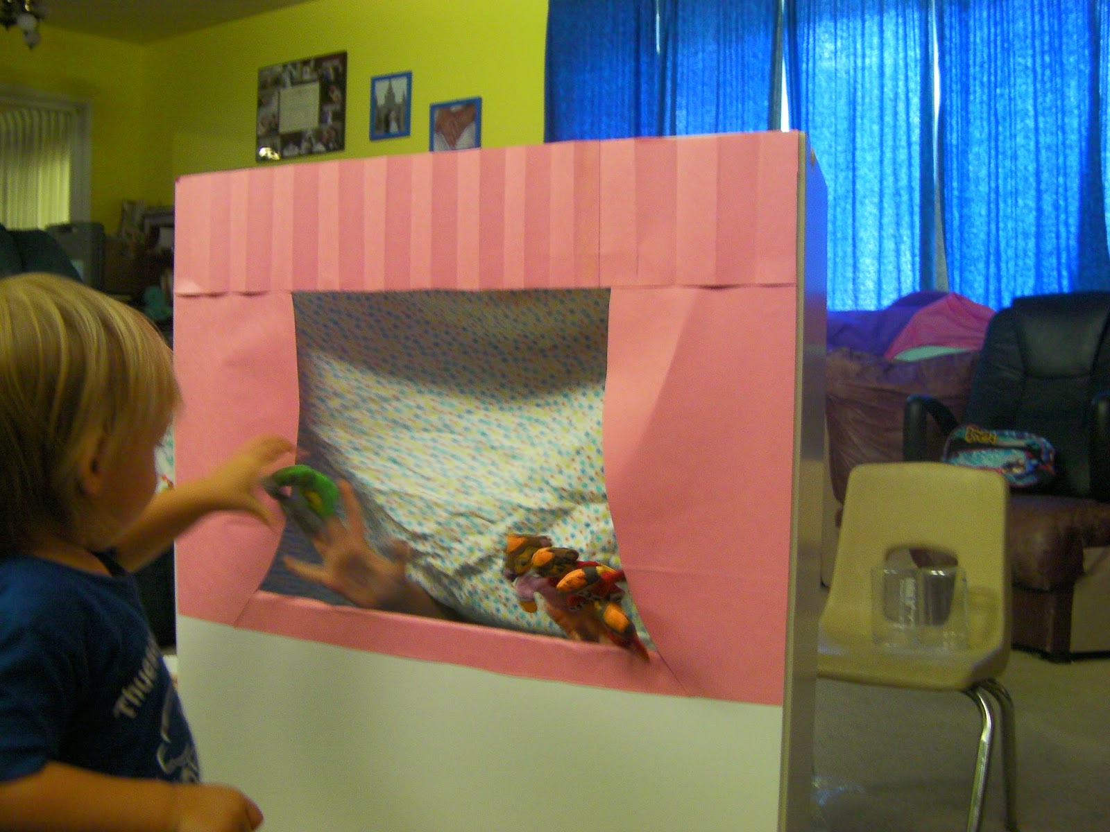 "Homeschool" is Not a Typo: Tri-fold Foam Board Puppet Theater