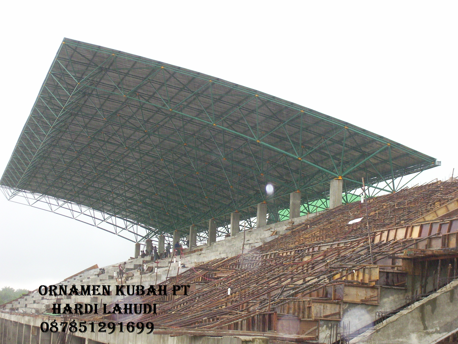karya ornamen kubah | rangka space frame
