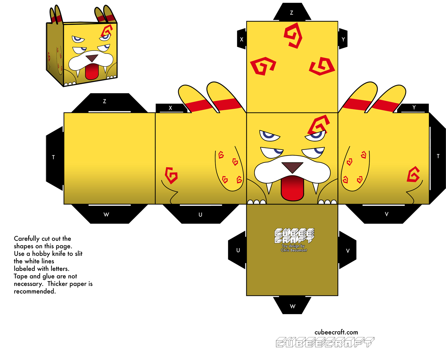 Adel's Book: Cube Paper Craft Some Cute Characters