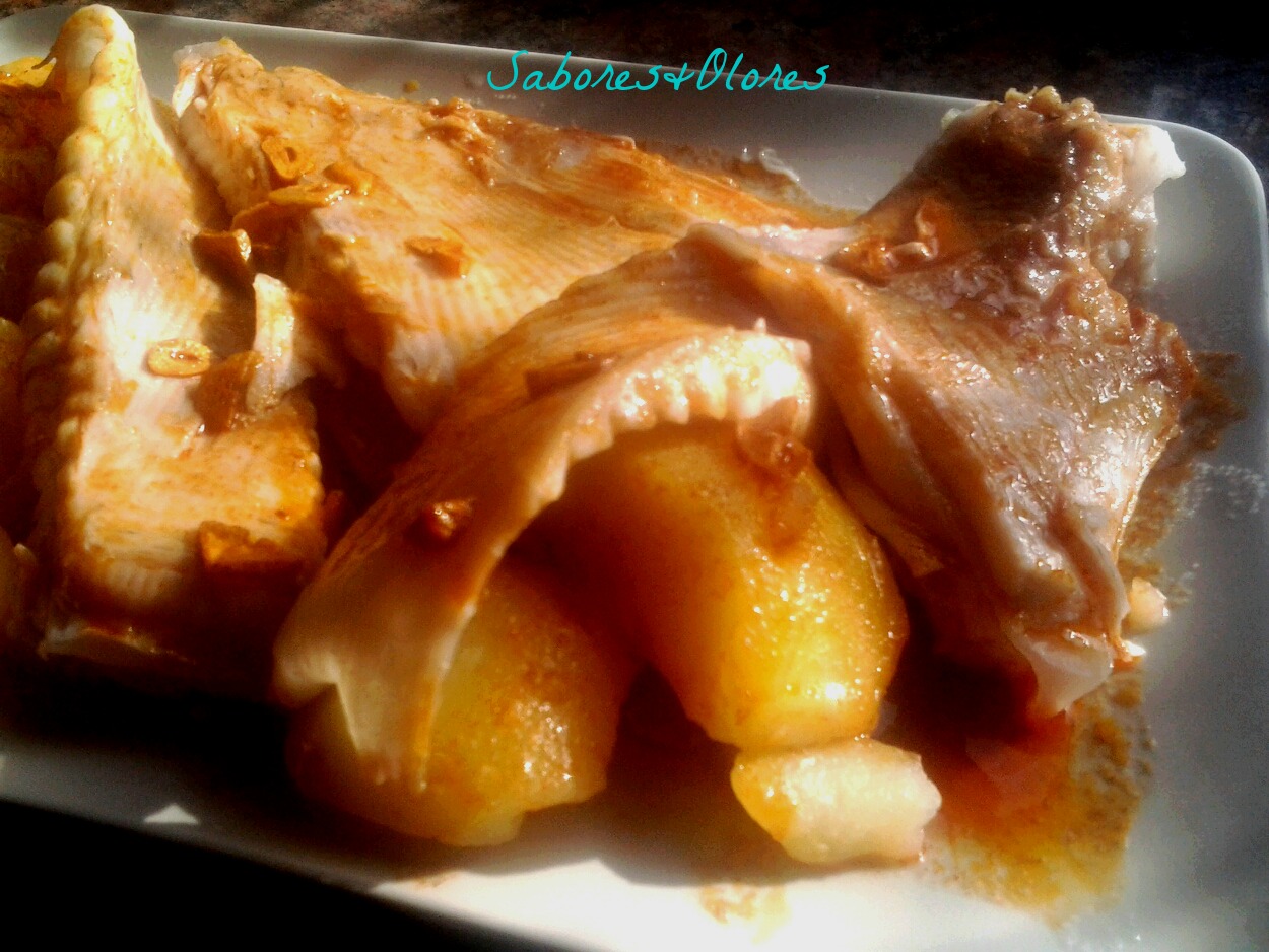 Sabores & Olores: RAYA A LA GALLEGA ..........IMPOSIBLE NO REPETIR