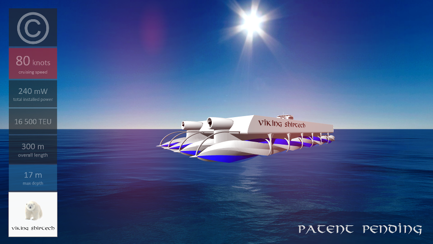 mar do porto santo: Viking Shiptech projecta navio para 80 nós