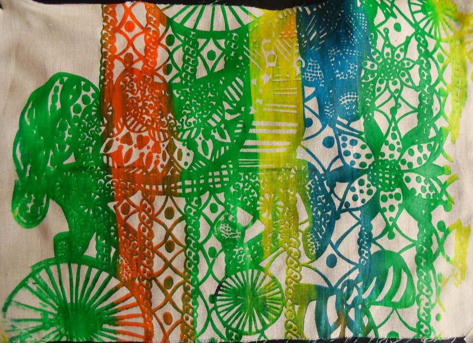 Naomi Peace's Textiles: Printing with Puff Binder