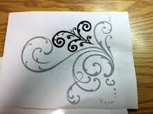 Sweet Eats Cakes: Pin Prick Method for Piping Scroll Work Tutorial