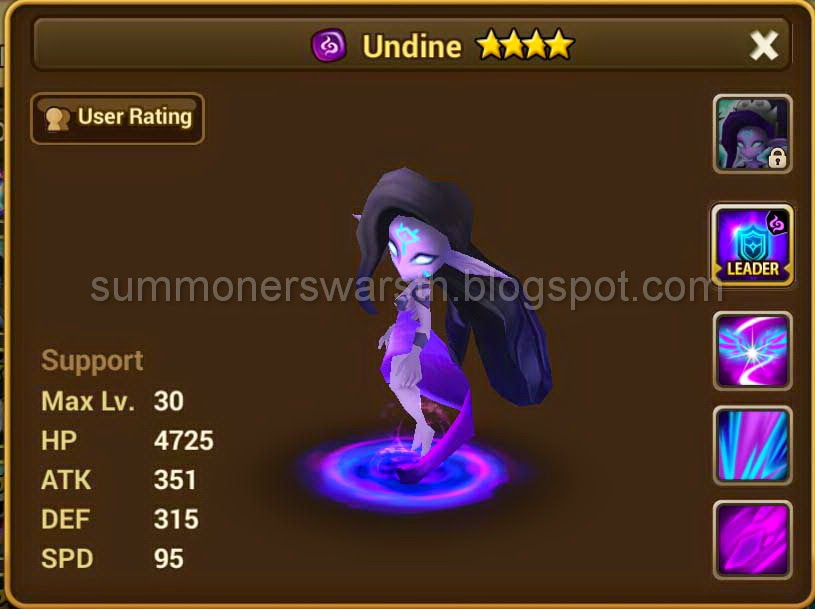 Undine (Dark) | Summoners War