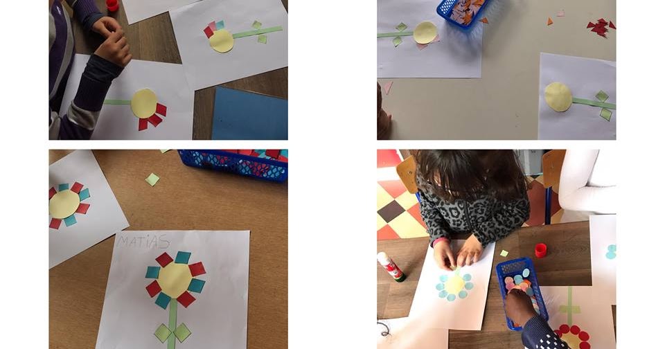 Créons notre fleur à l'aide de formes géométriques