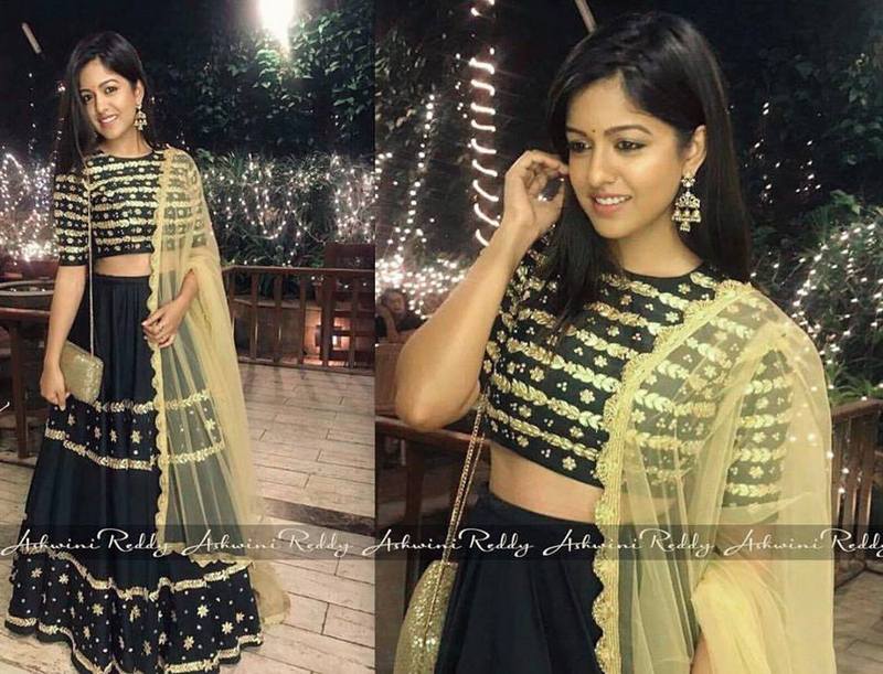 Celebrities in Ashwini Reddy Lehengas - Saree Blouse Patterns