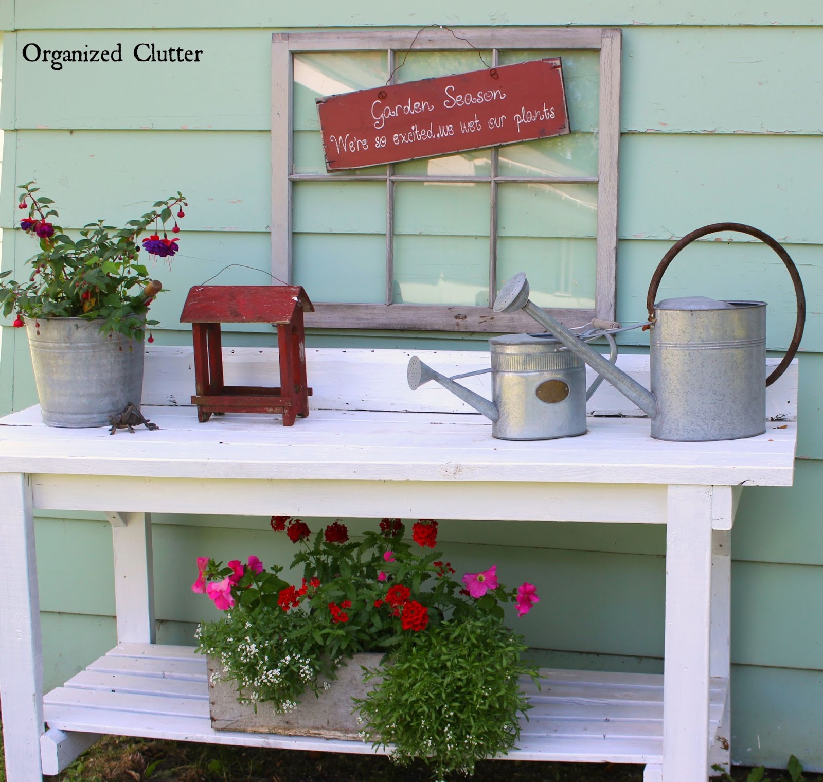 My Friend Danita's Rustic Garden Decor - Organized Clutter