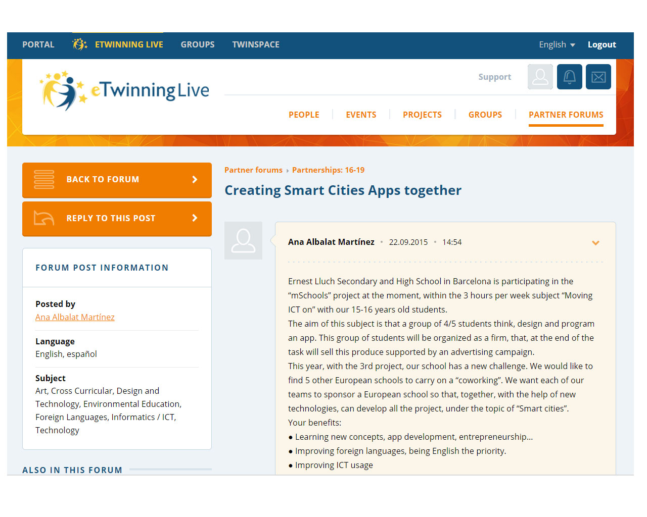 eDesign Learning Thinking: Projecte Europeu - eTwinning