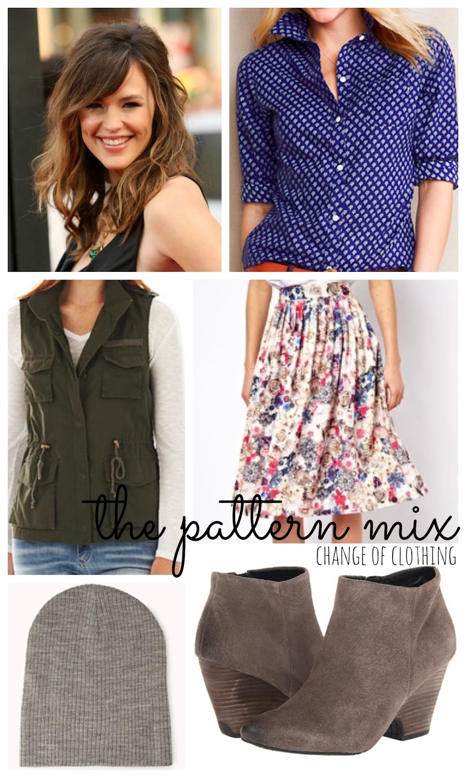 change of clothing: a haircut and new outfit idea.