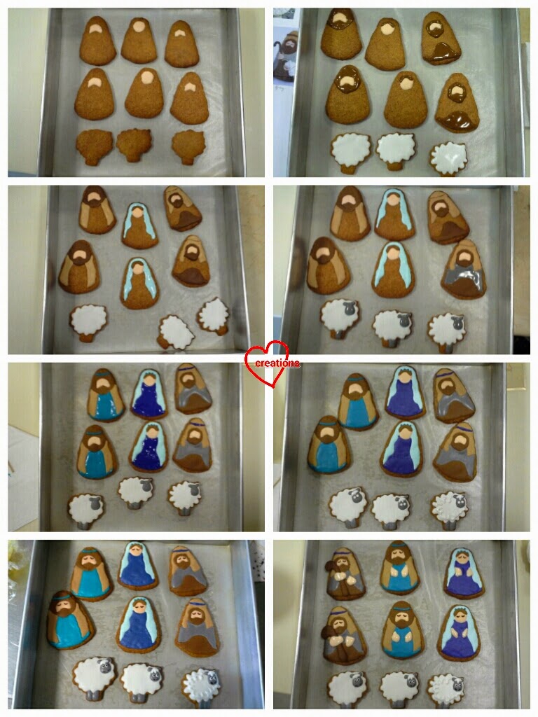 Loving Creations for You: Navitity Christmas Gingerbread Cookies