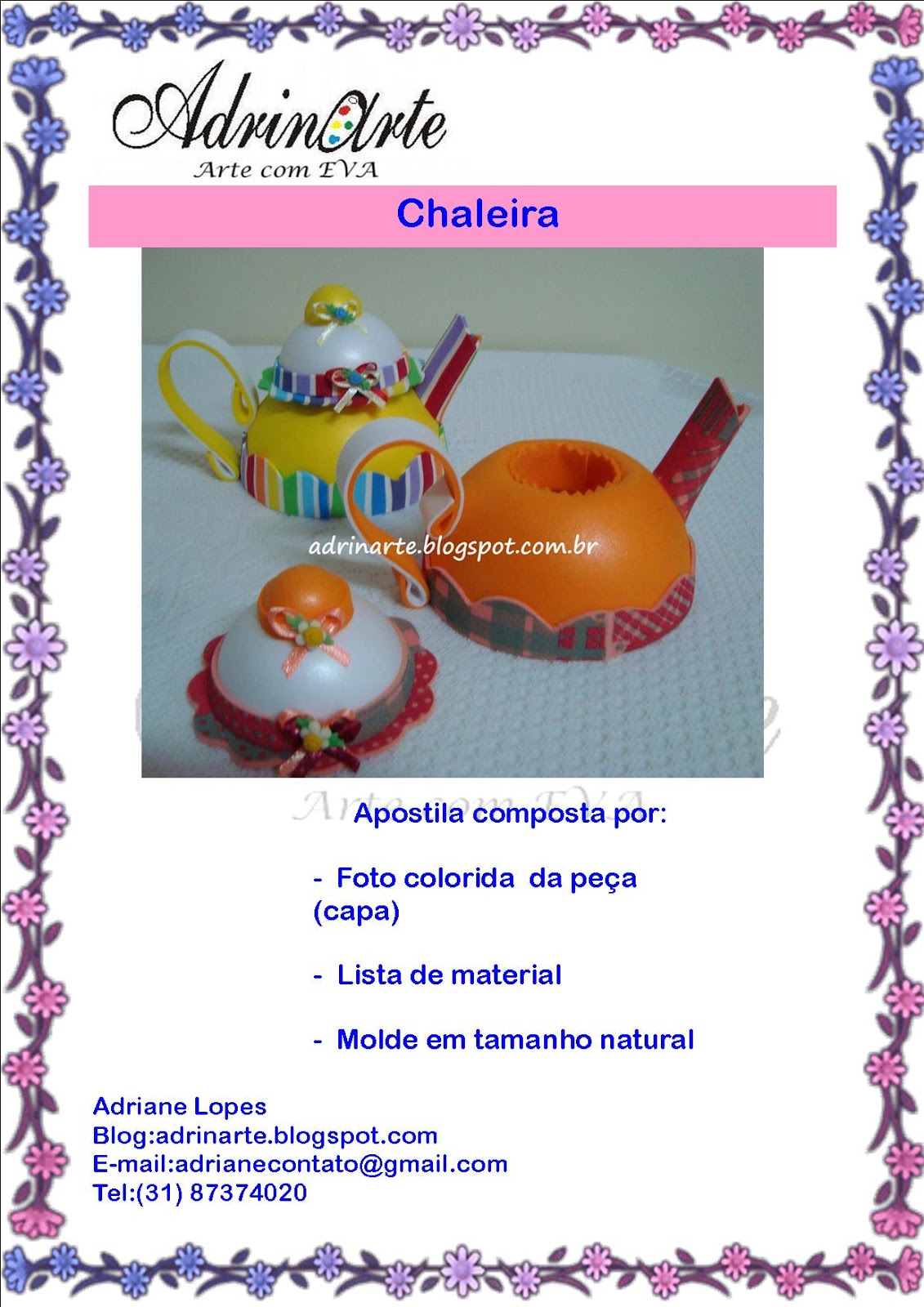 ADRINARTE: Apostila Chaleiras