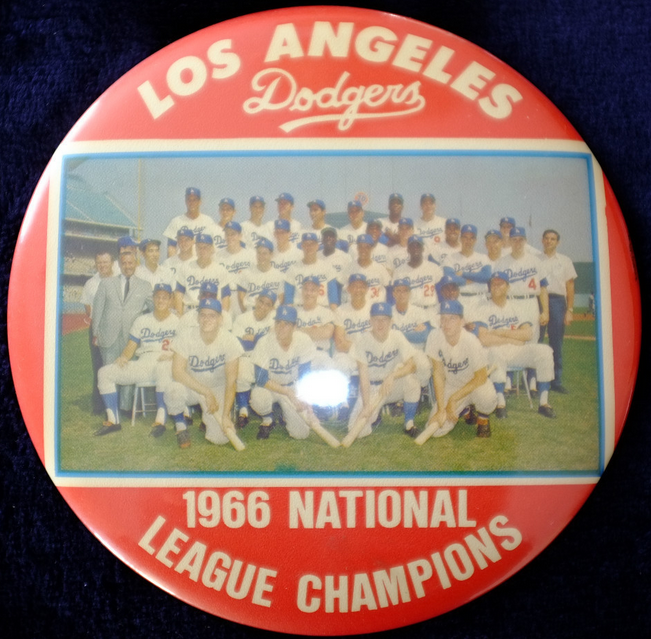 Dodgers Blue Heaven: Mailbag: A Huge 1966 NL Championship Pin