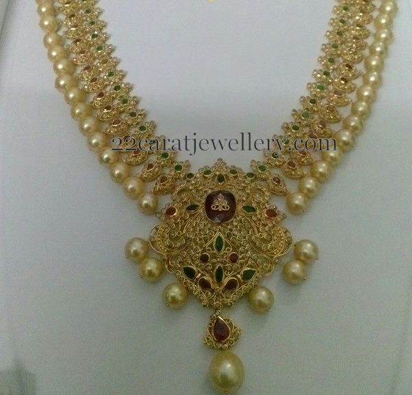 Uncut Diamond Broad Necklace - Jewellery Designs