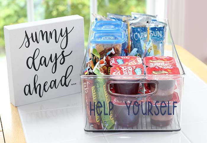 Let Kids Help Themselves with a Summer Snack Station | Sunny Day Family