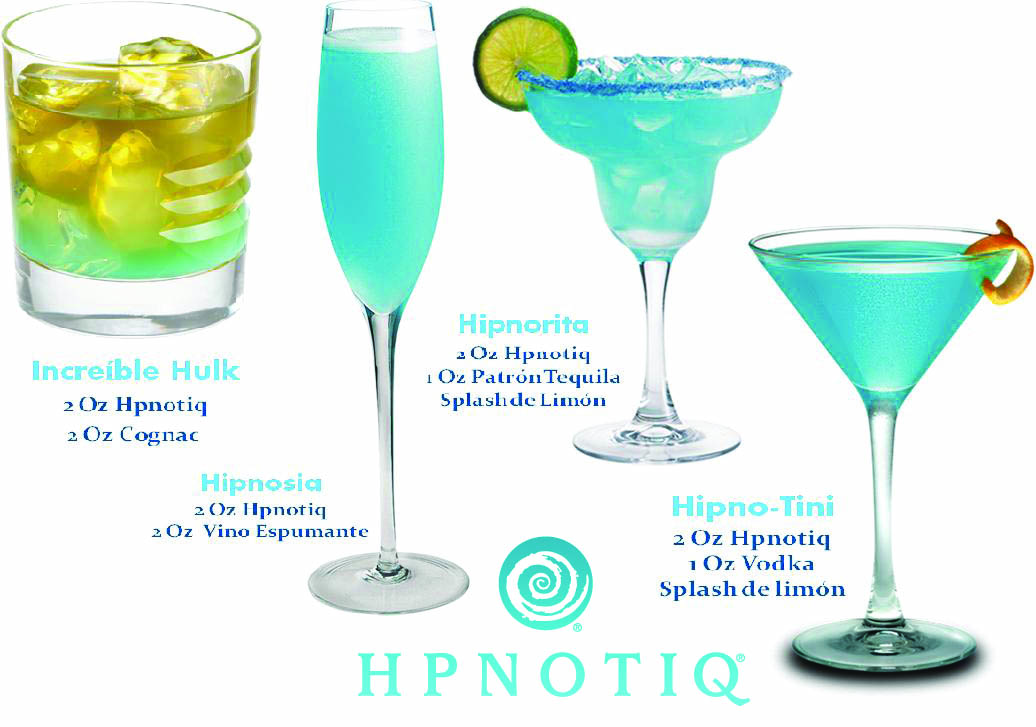 Glasgow Lounge: Hpnotiq, Blue Champagne
