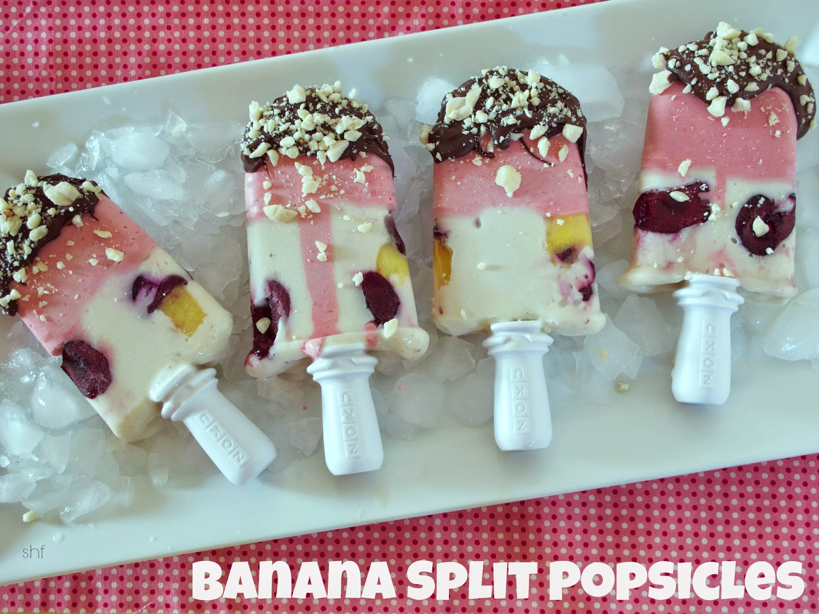 Healthy Blog: Banana Split Popsicles {sugar free & healthy}