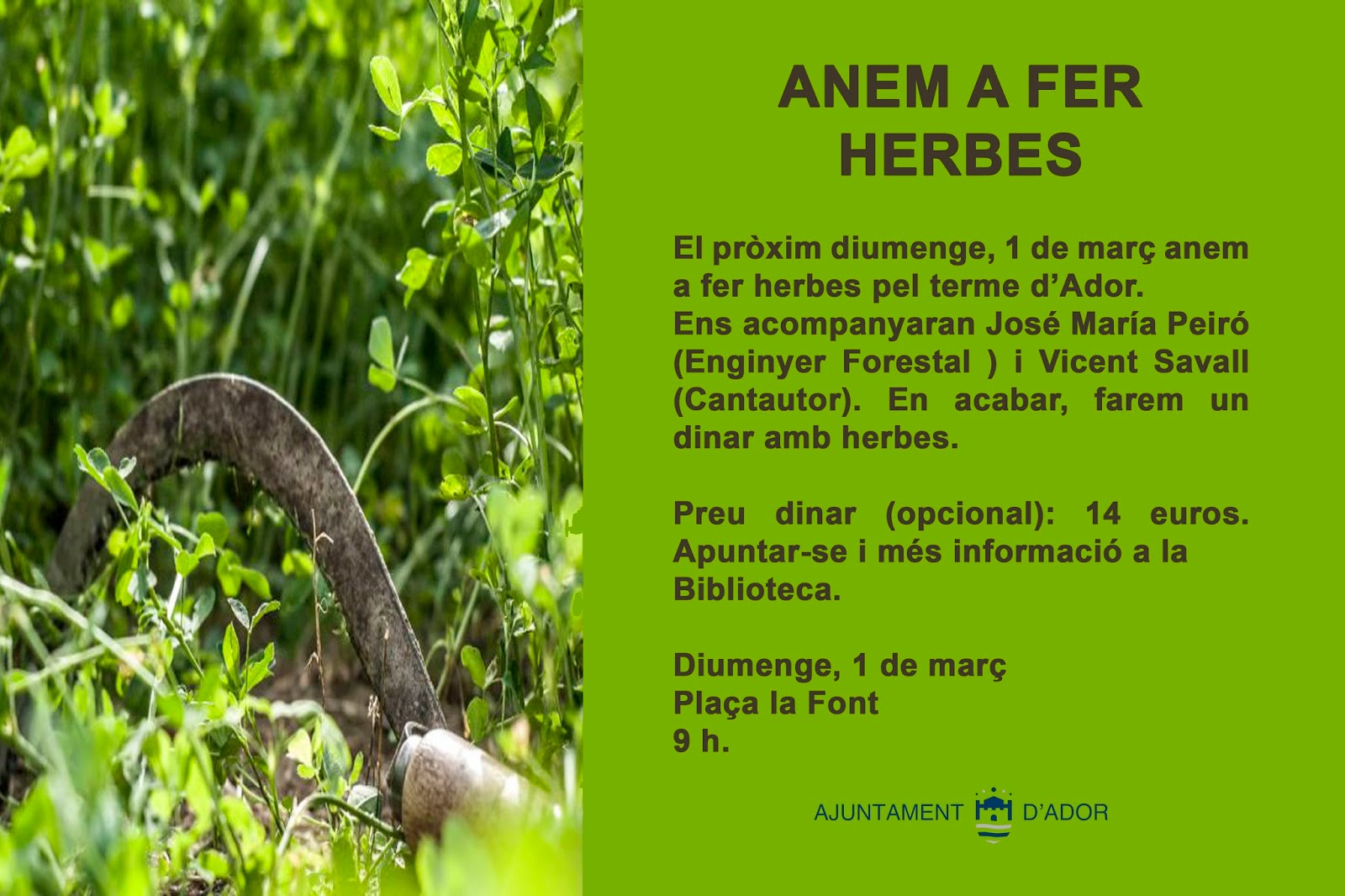 CULTURA ADOR: ANEM A FER HERBES