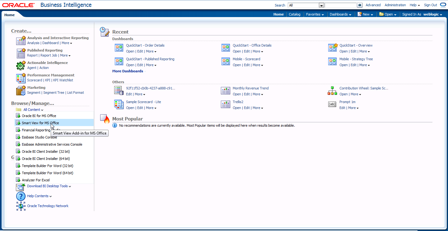 OBIEE in IL: OBIEE 11.1.1.7 - The Excel Ready Version, including SmartView
