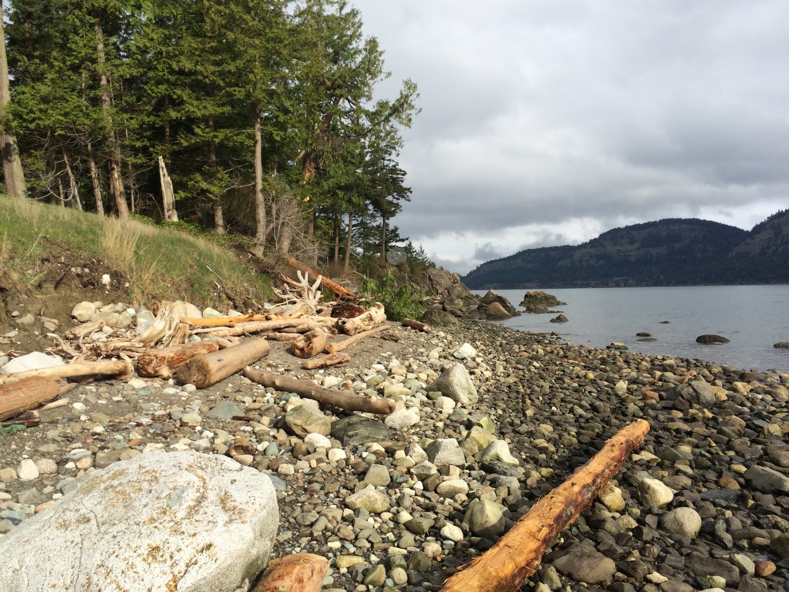 Gravel Beach: Boundary Pass Drive