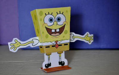 Little Muddy Fingers: free printable sponge bob craft