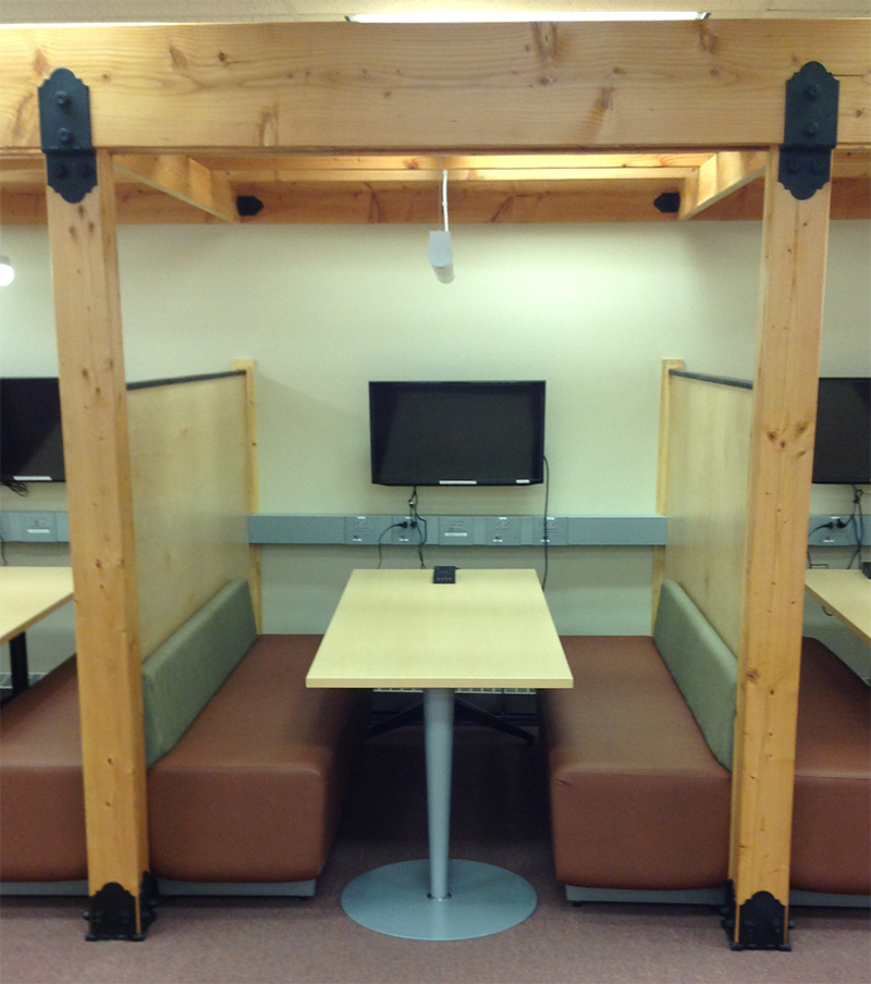 UW-Stout Library News: New Study Booths in the Library