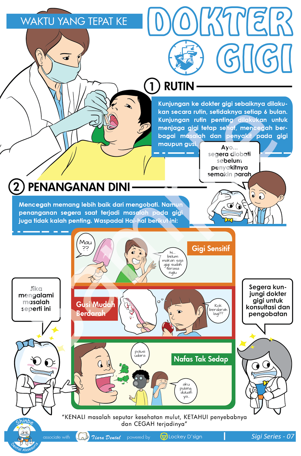 Poster Waktu Yang Tepat Ke Dokter Gigi | Poster Dental