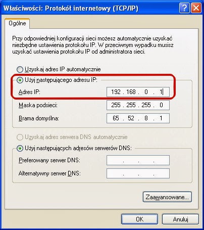 Zeszyt do informatyki: Konfiguracja komputera do pracy w sieci