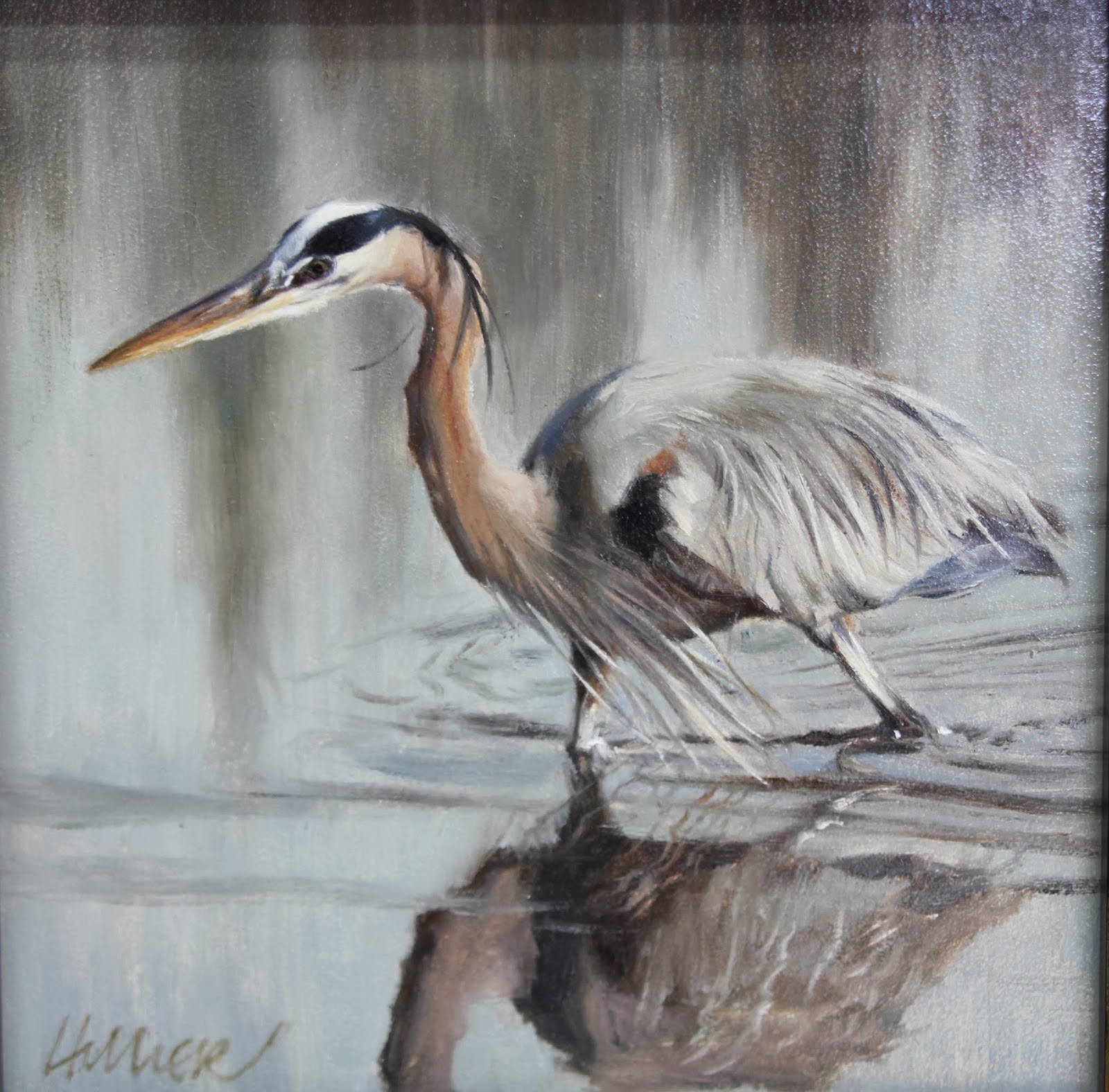 Matthew Hillier's.."The Studio Floor": More Minis 6x6 oil