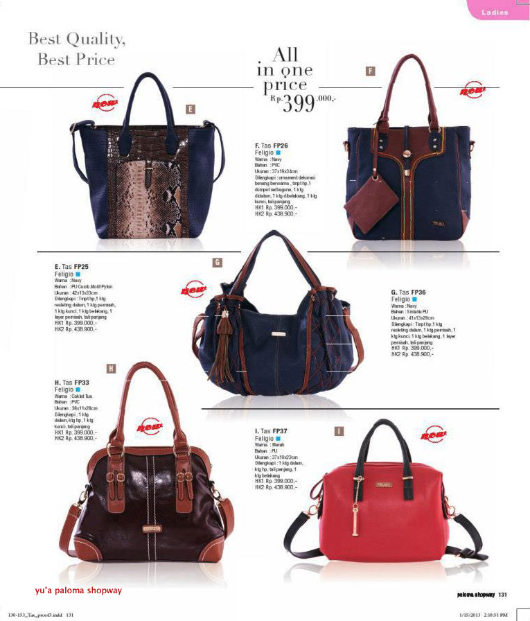 Top Inspirasi Katalog Tas Elizabeth, Motif Masa Kini!