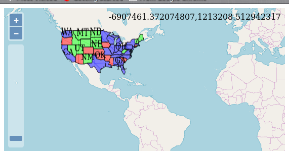 dominoc925: Simple example of a ReactJS and OpenLayers map component