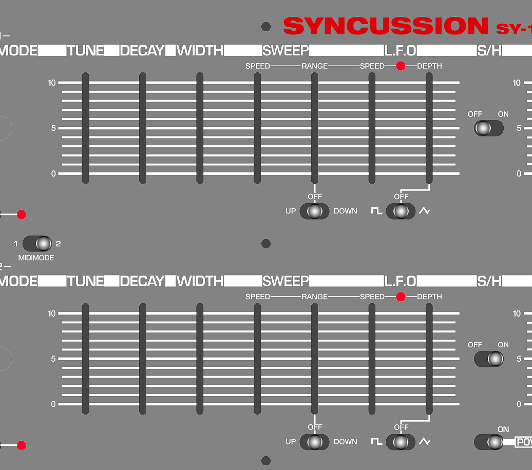 MATRIXSYNTH: Syncussion SY1-M by PsyCo X