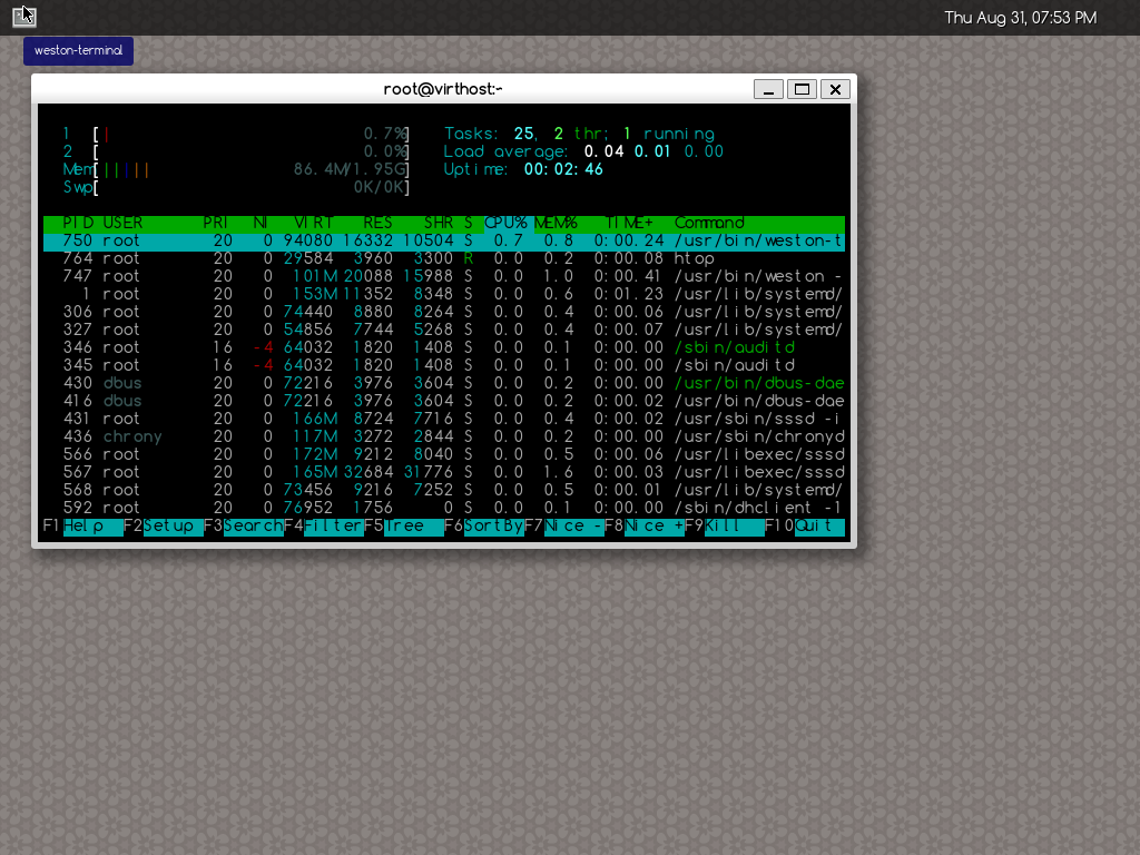 Making minimal graphical operating system