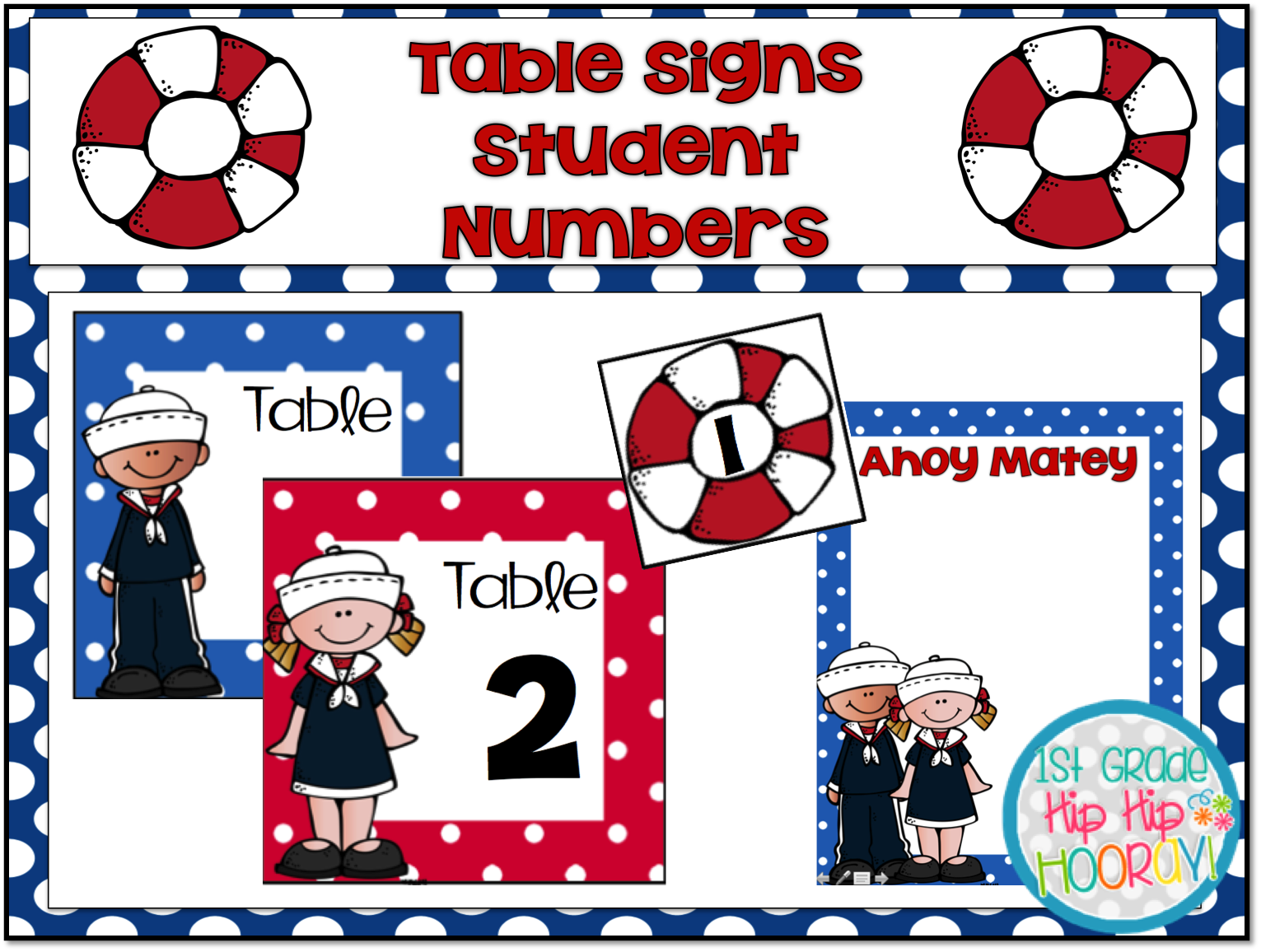 1st Grade Hip Hip Hooray!: Welcome Aboard