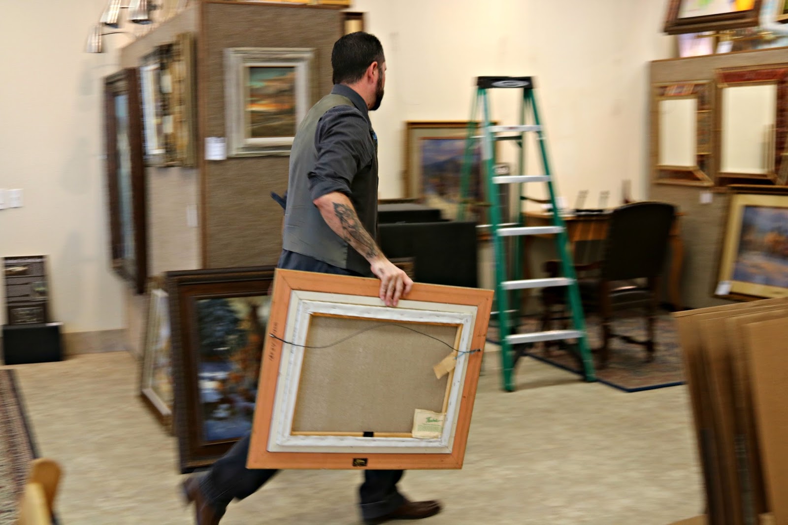 J.R. Mooney Galleries of Fine Art: Preparing for Jay Hester's show ...