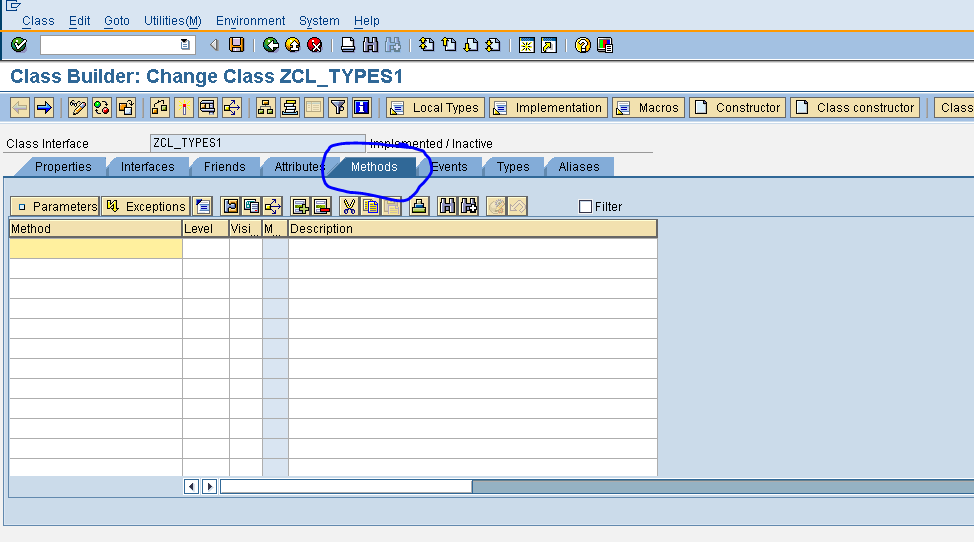 SAP TECH: Global Class : Types