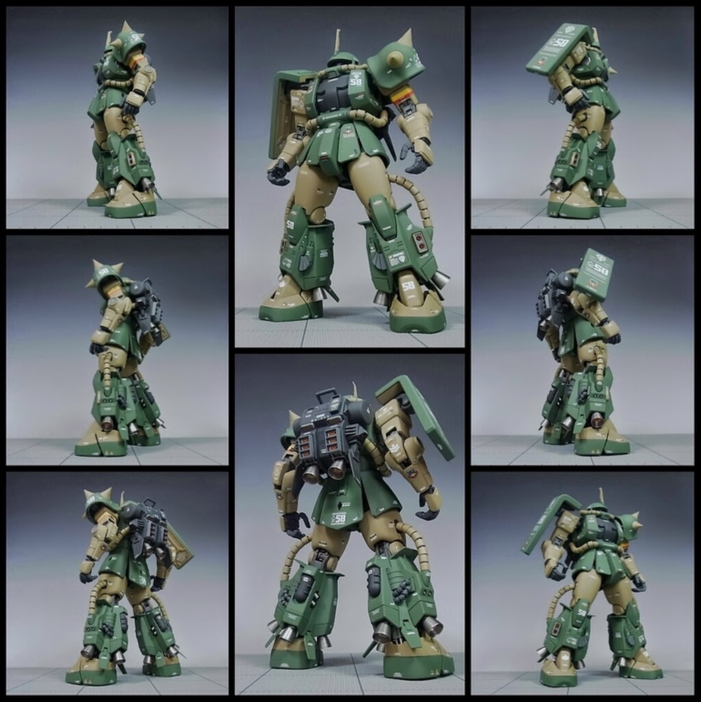 1/100 High Mobility Zaku II Black Tristar Use Ver. 2.0 "Thomaz Cruz ver ...