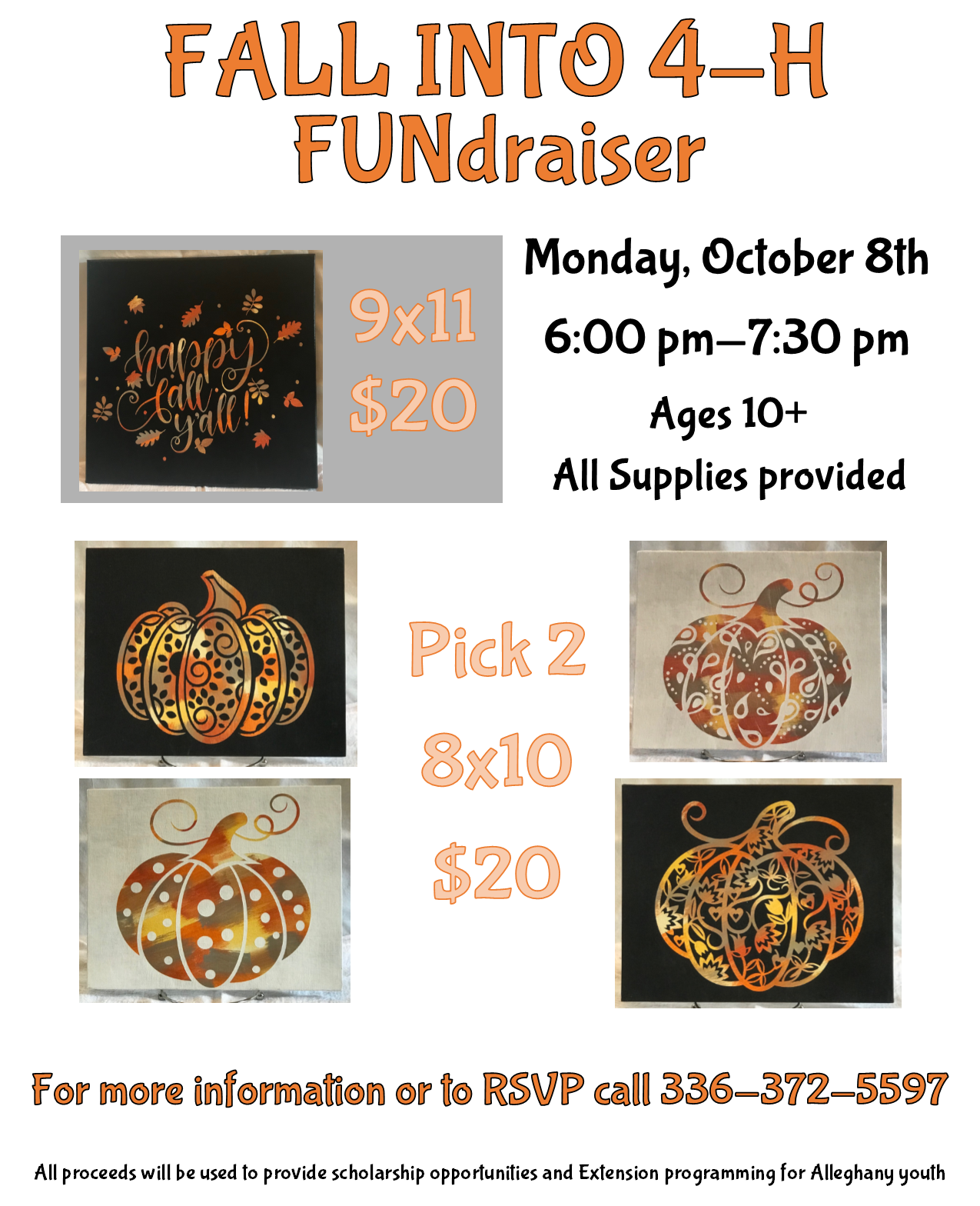 Alleghany County 4-H: Fall into 4-H FUNdraiser