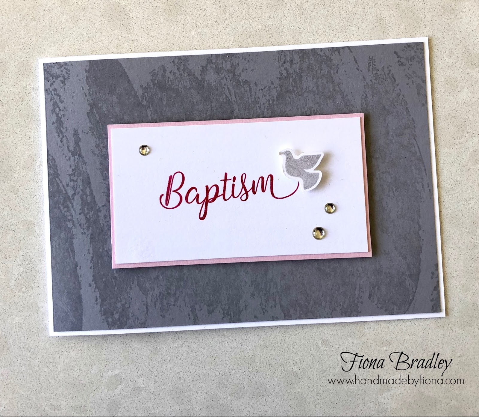 Plain Baptism Card Design