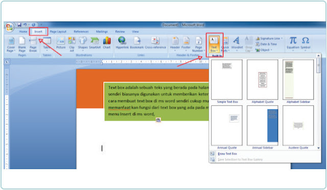 Cara Membuat Text Box Pada Microsft Word - capslockone.com