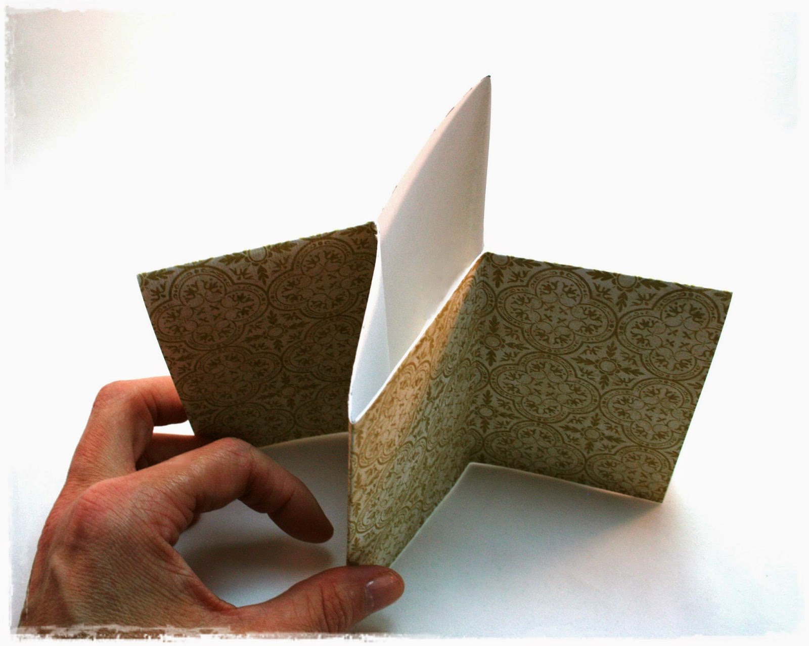Quick, easy, one piece of paper folded mini-album, book or journal ...