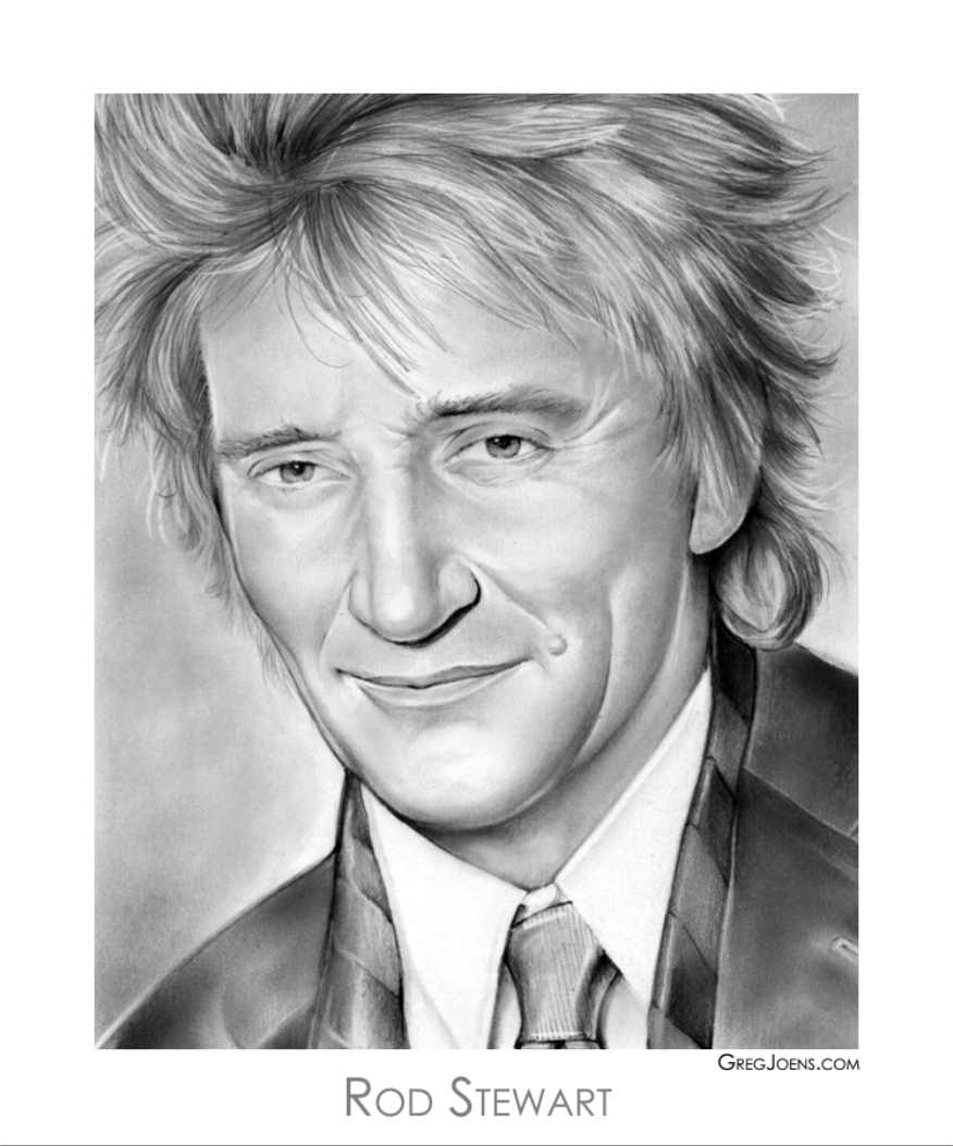 Sketch of the Day: Rod Stewart