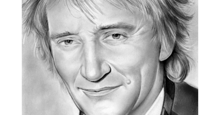 Sketch of the Day: Rod Stewart