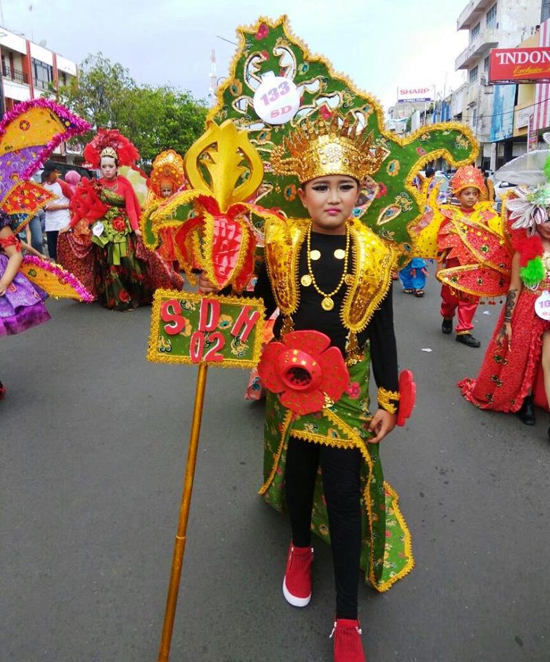Kumpulan Desain Baju Karnaval Batik Besurek Bengkulu | Milda Ini