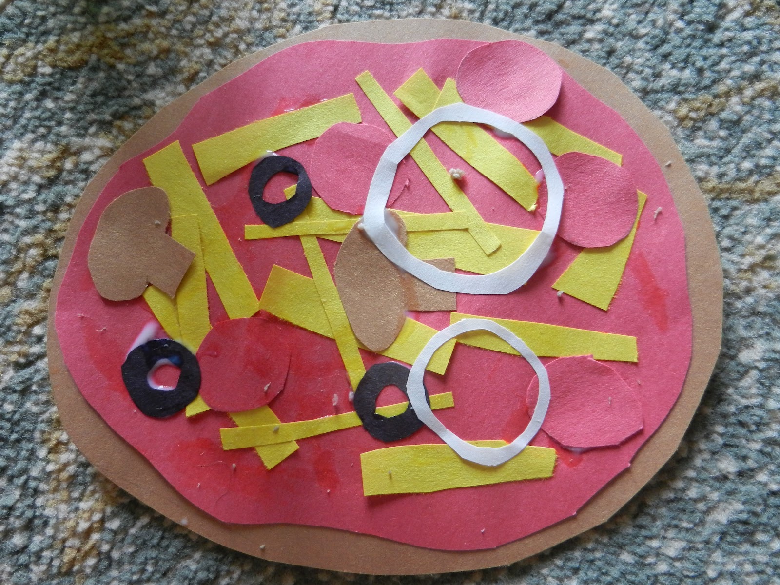 Painted Kiwis: Pizza Collage