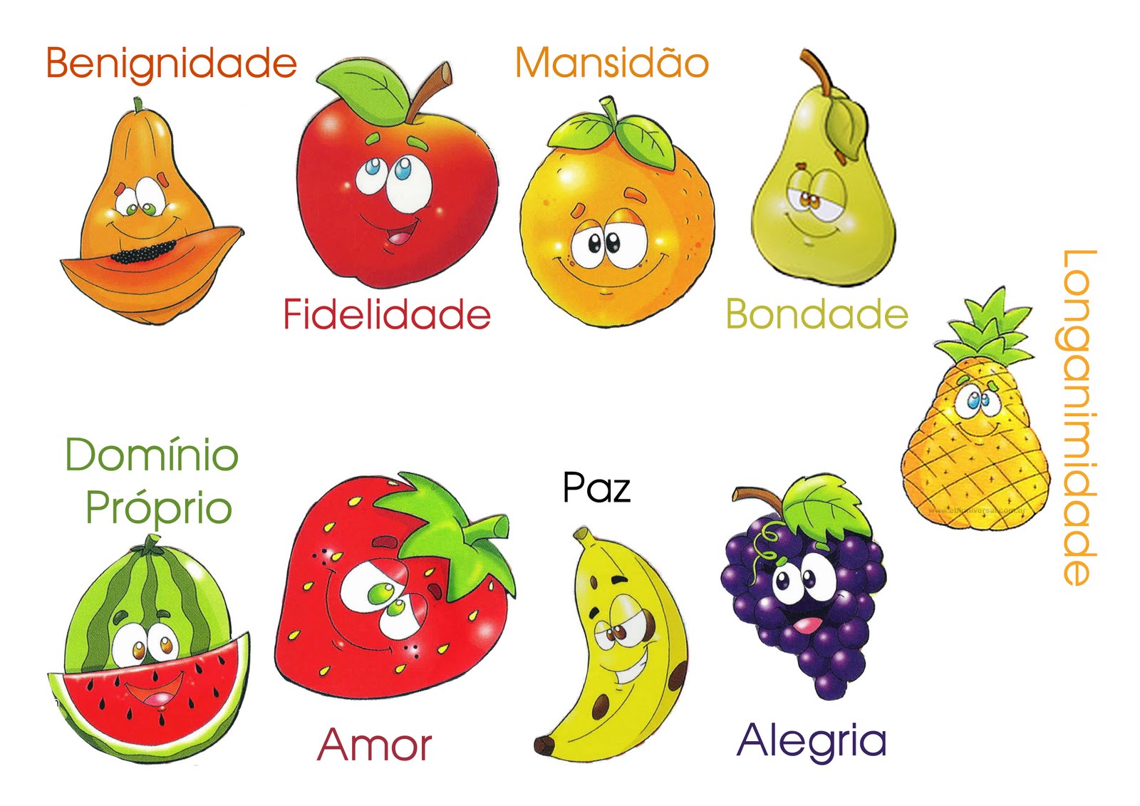 ♥Algo Tão Doce Educação♥: EBD Infantil-Aula Fruto do Espírito